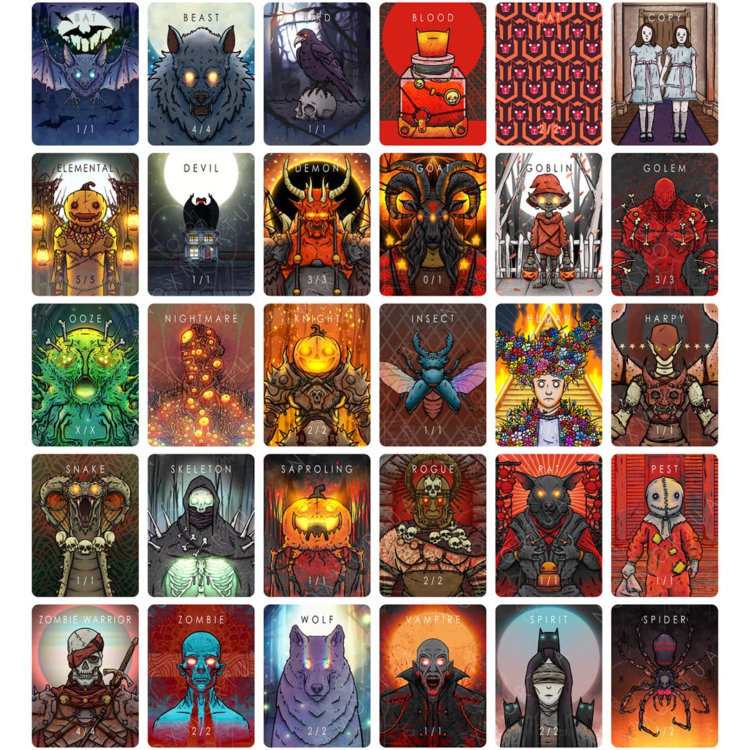 31 Halloween Token Bundle for Magic the Gathering - Etsy