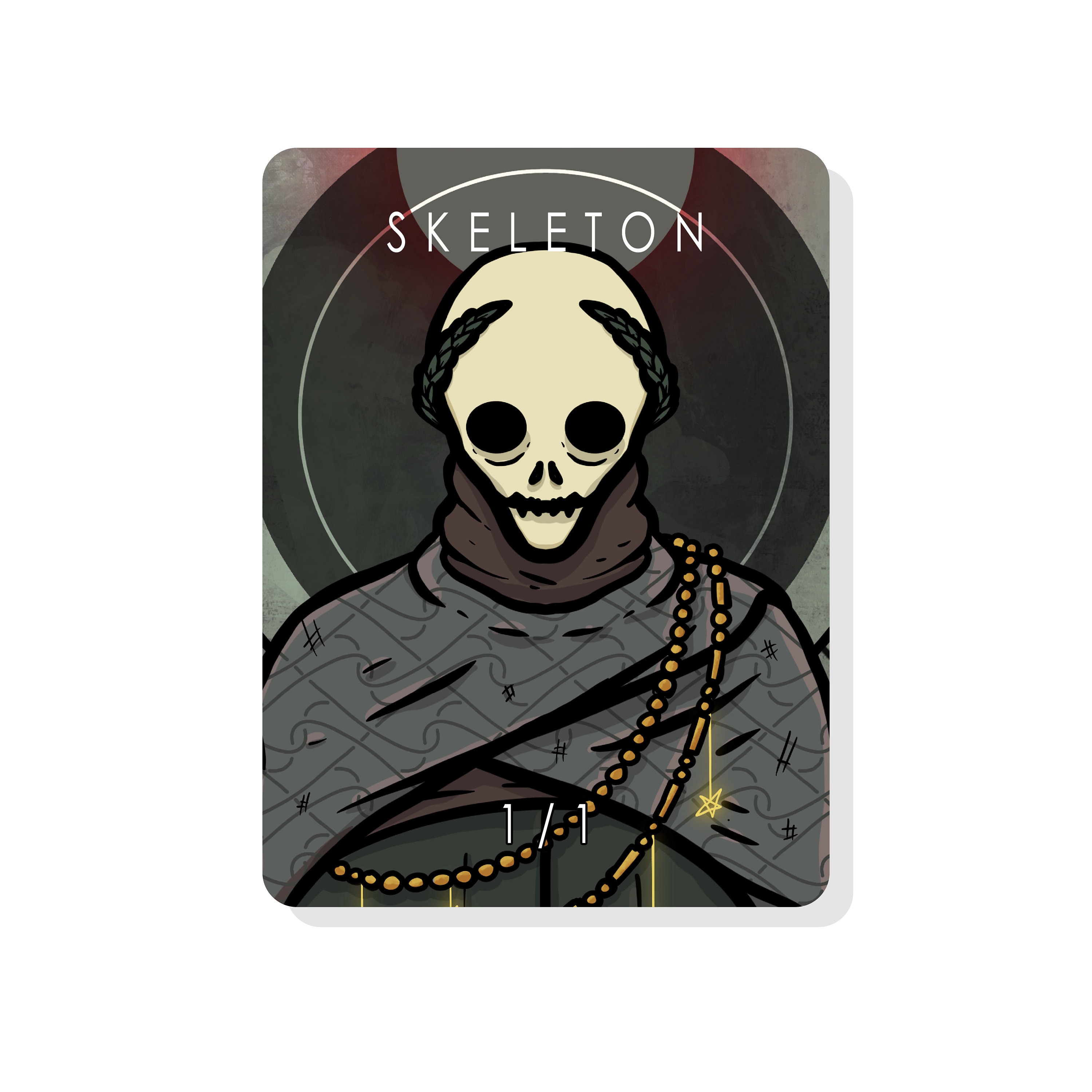 Skeleton Token for Magic the Gathering - Etsy