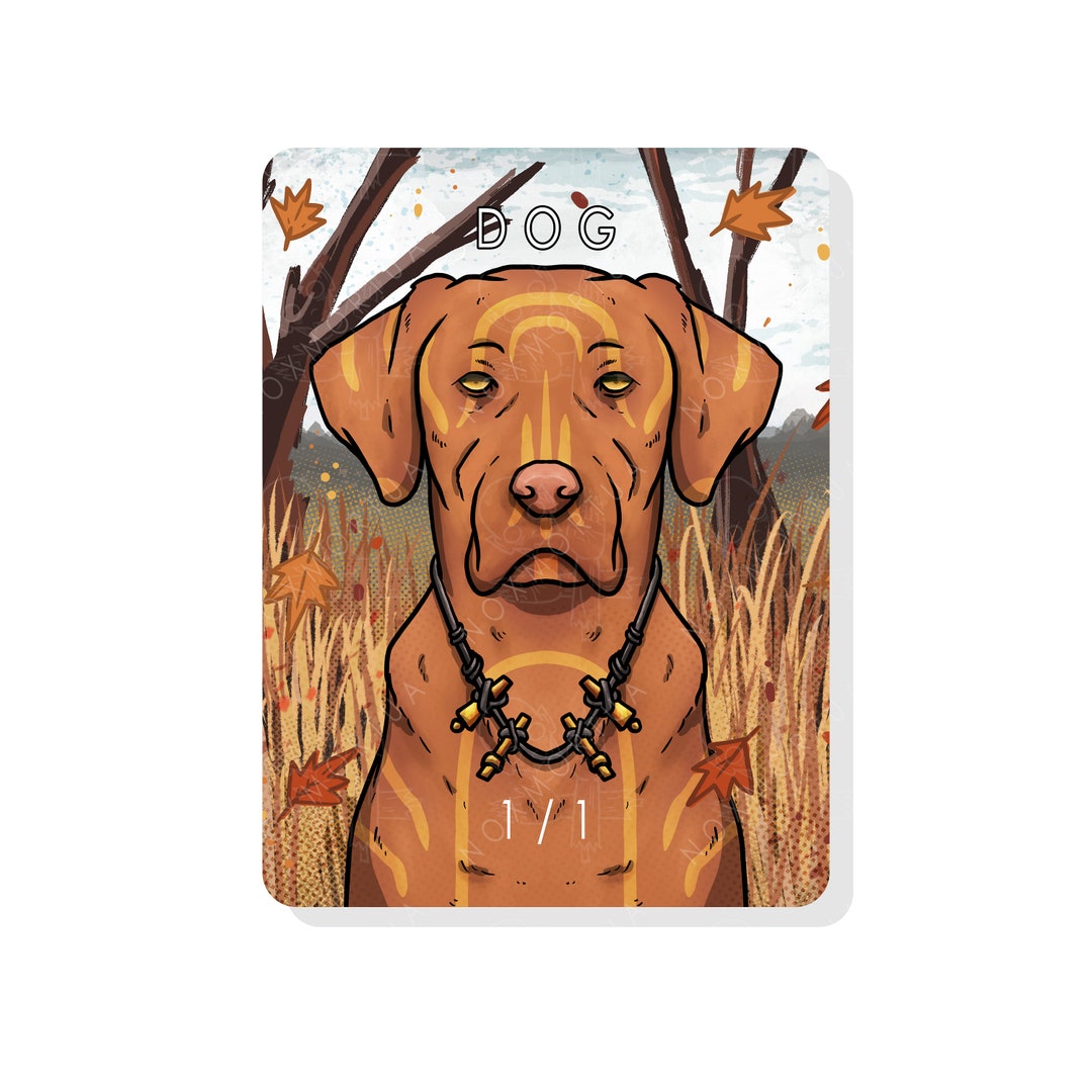 1/1 Dog Token for Magic the Gathering - Etsy