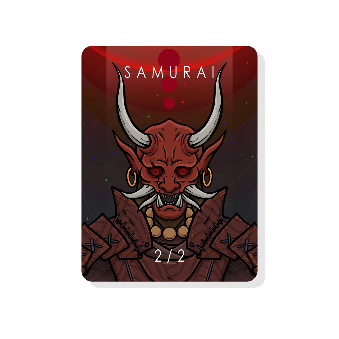 Samurai Token for Magic the Gathering - Etsy