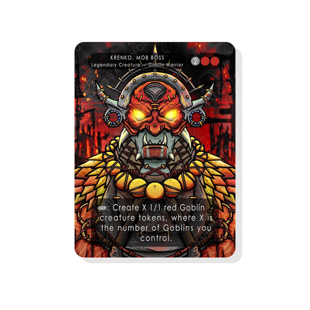 Krenko, Mob Boss Proxy for Magic the Gathering - Etsy