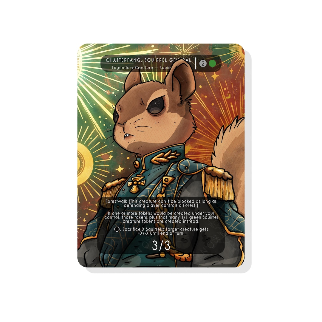 Chatterfang, Squirrel General Proxy for Magic the Gathering - Etsy