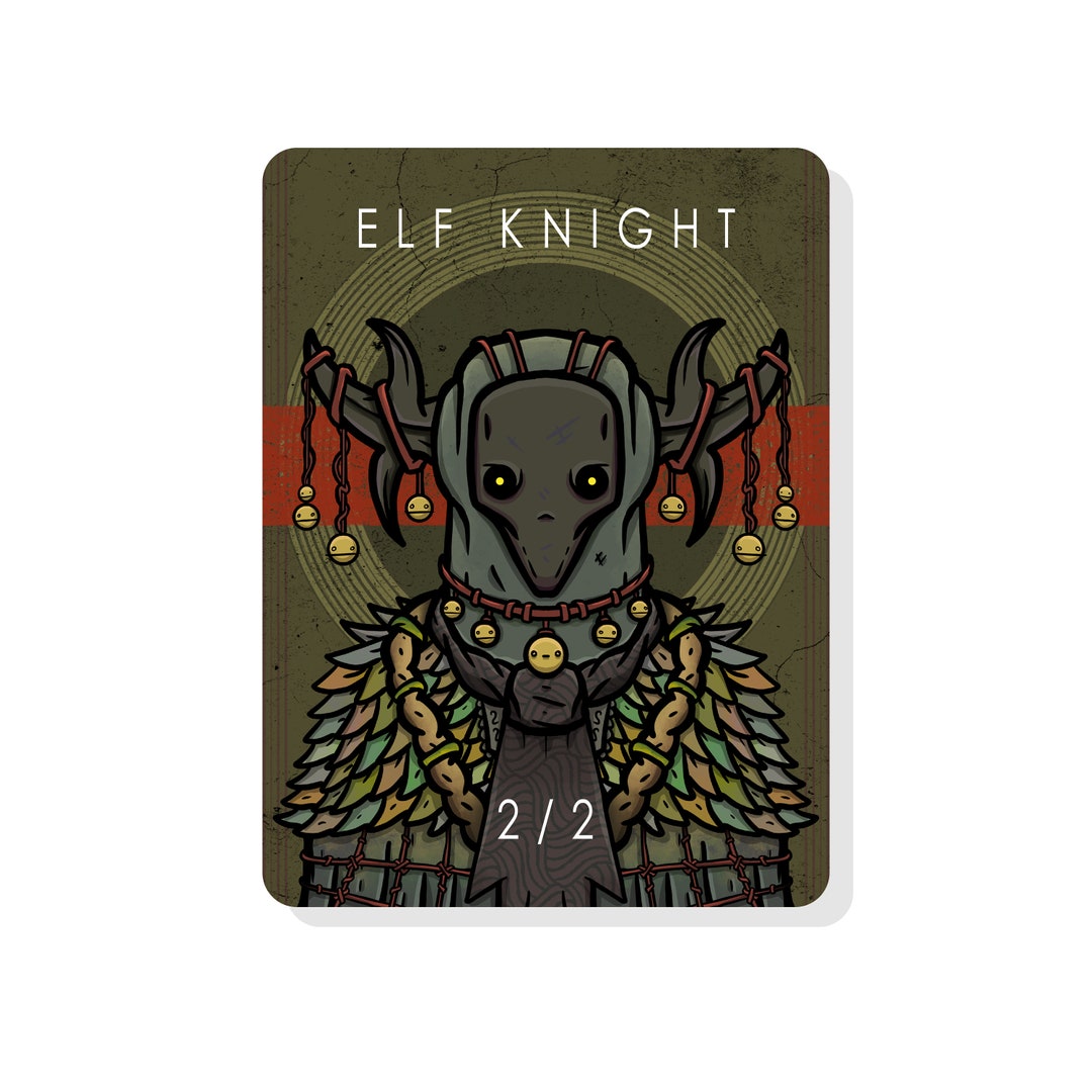 Elf Knight Token for Magic the Gathering - Etsy