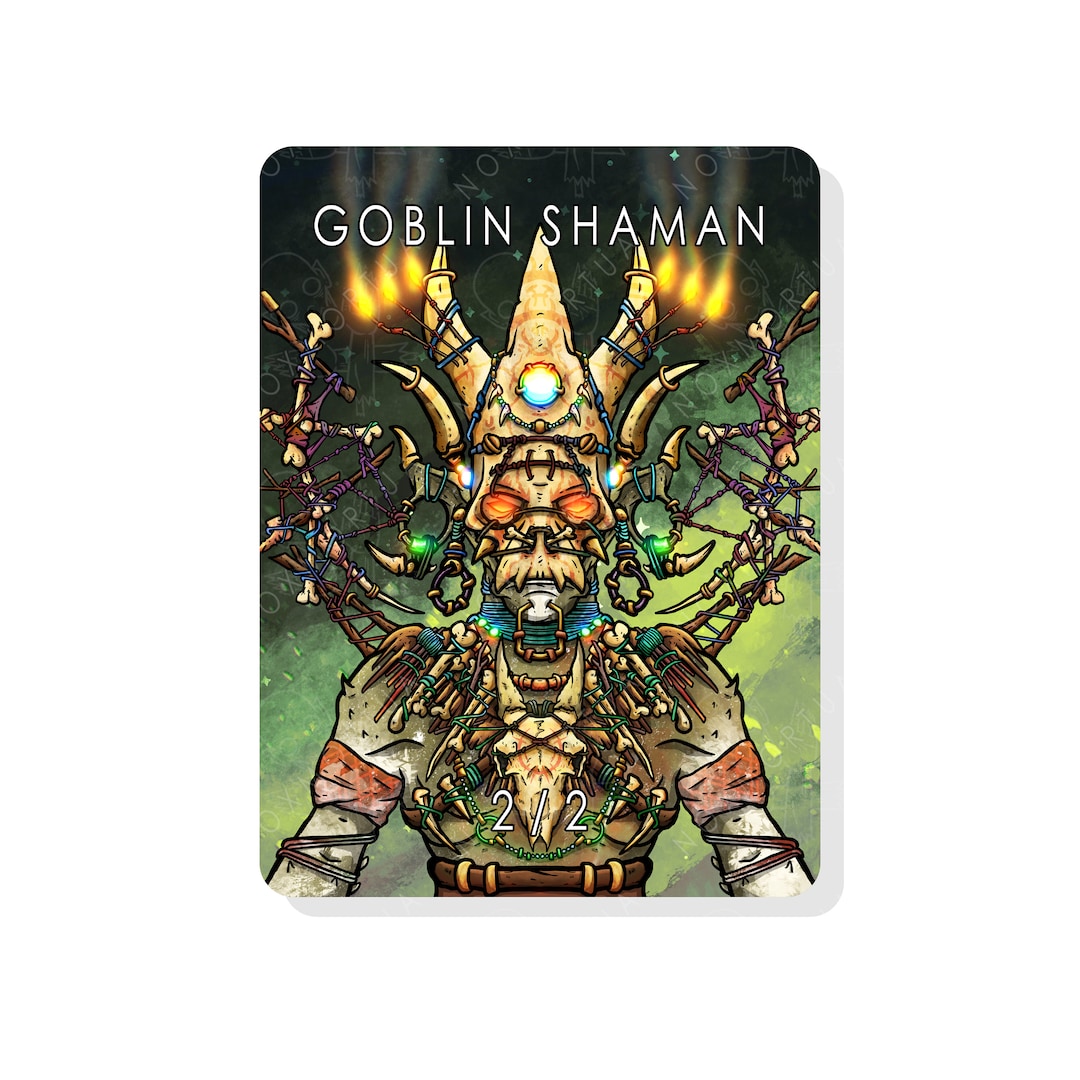 2/2 Goblin Shaman Token for Magic the Gathering - Etsy