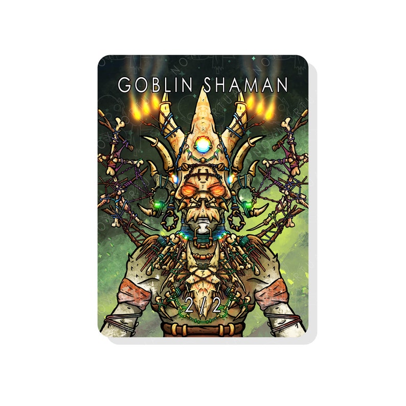 2/2 Goblin Shaman Token for Magic the Gathering - Etsy