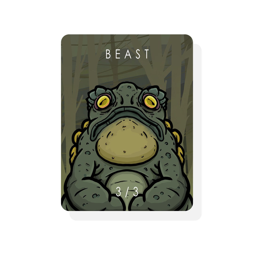 Beast Token for Magic the Gathering - Etsy