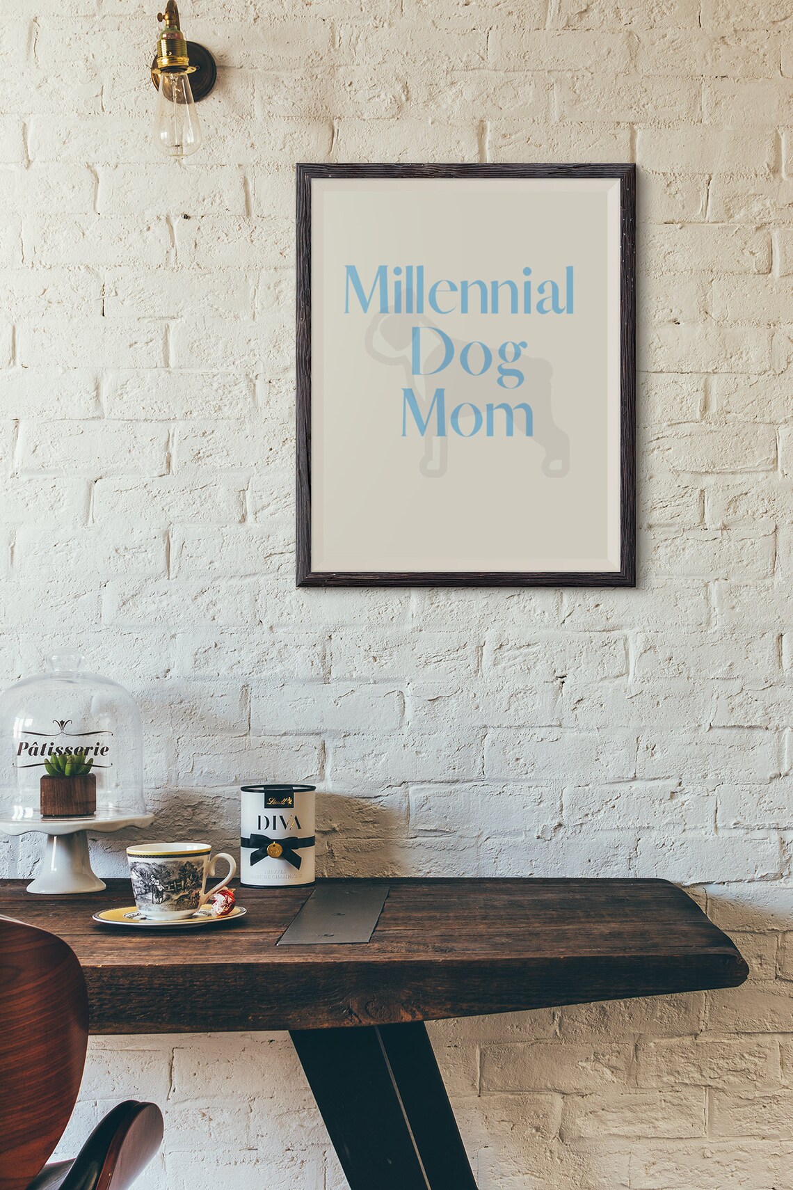 Millennial Dog Mom Digital Art Print, Digital Art Print, Instant ...