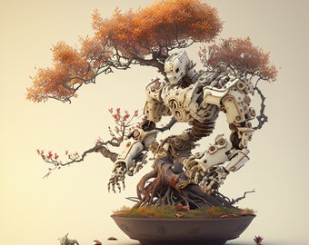 Intricate Bonsai Bot 10 of 10 - Download, 100% Original Work, Printable ...