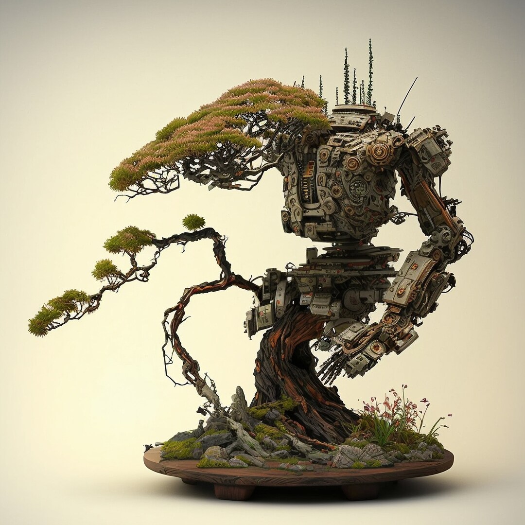 Intricate Bonsai Bot 10 of 10 - Download, 100% Original Work, Printable ...