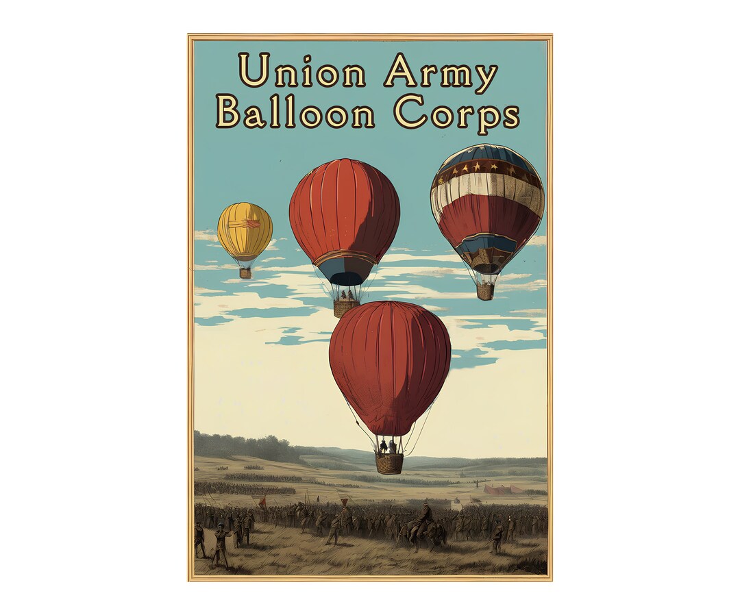 Union Army Balloon Corps -- Vintage Civil War Postcard -- NEW 4x6 ...