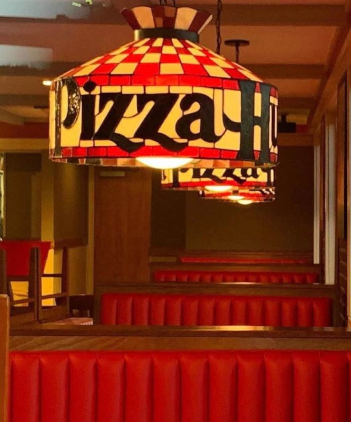 Vintage Pizza Hut Lamp -- Tiffany Style Desk Light -- BRAND NEW + Free ...