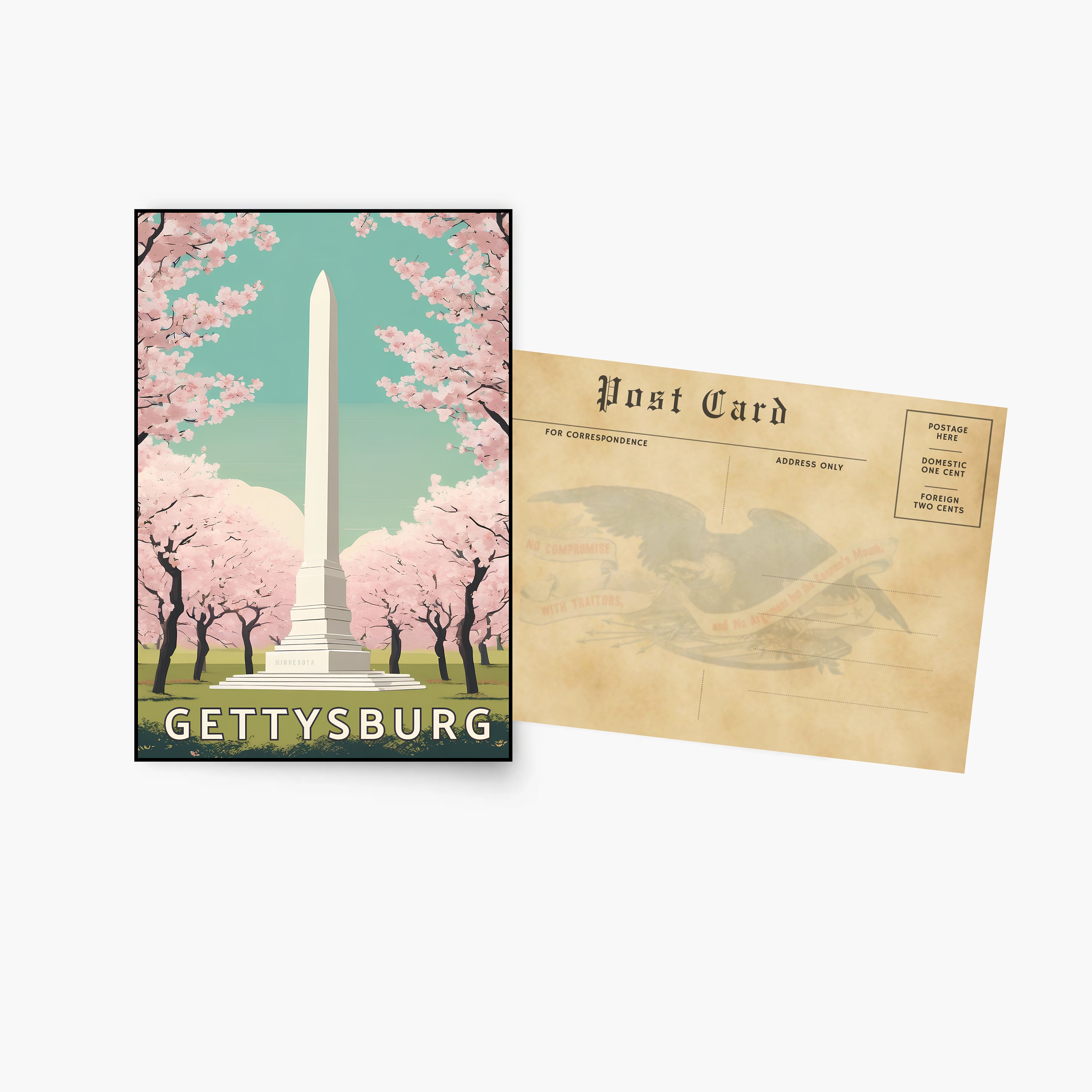 Gettysburg -- Vintage Civil War Postcard -- NEW 4x6 Unposted - Etsy