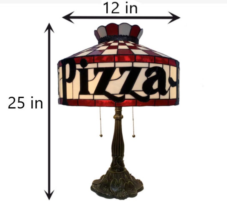 Vintage Pizza Hut Lamp Tiffany Style Desk Light BRAND NEW Free Shipping ...