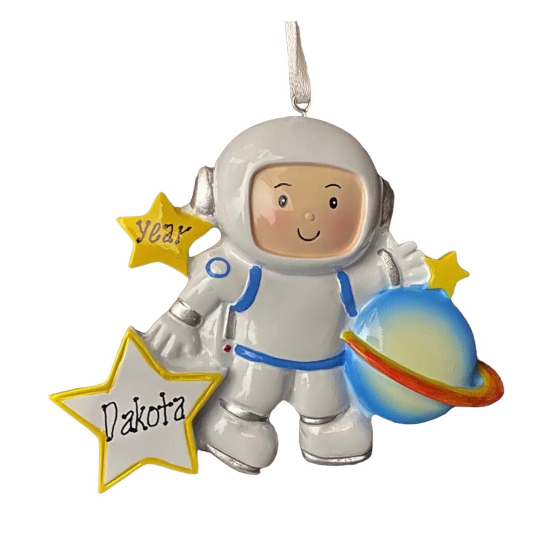 Personalized Astronaut Ornament Custom Personalized Christmas Ornament ...