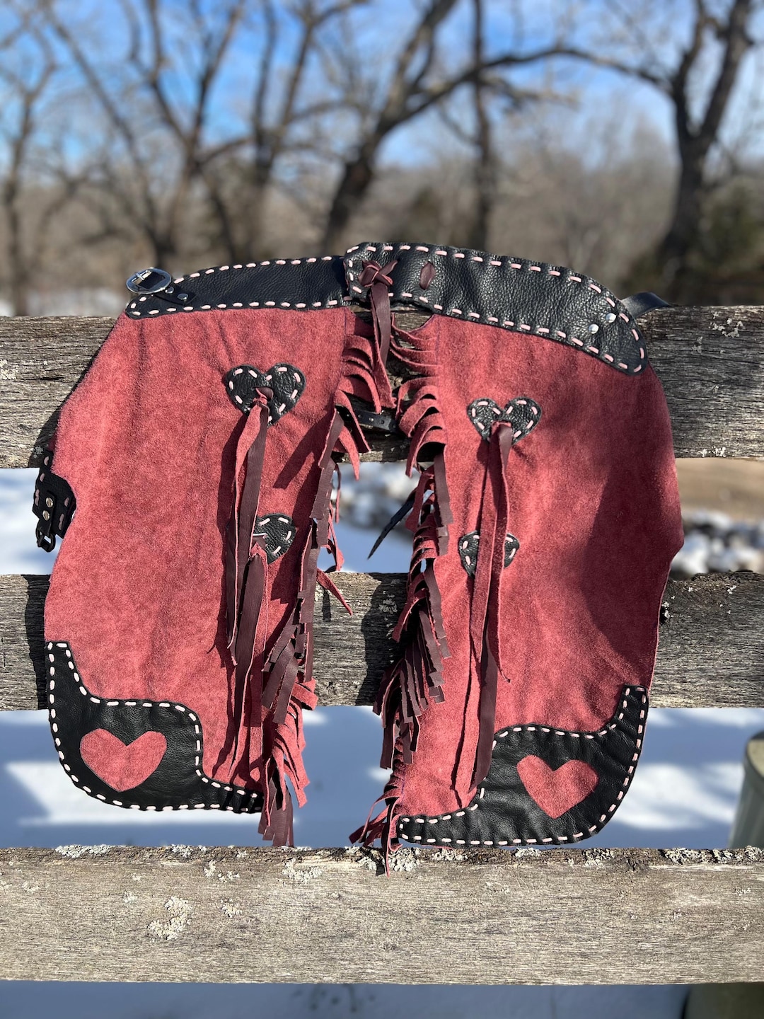 Children’s Mutton Busting Western Leather Chaps - Etsy