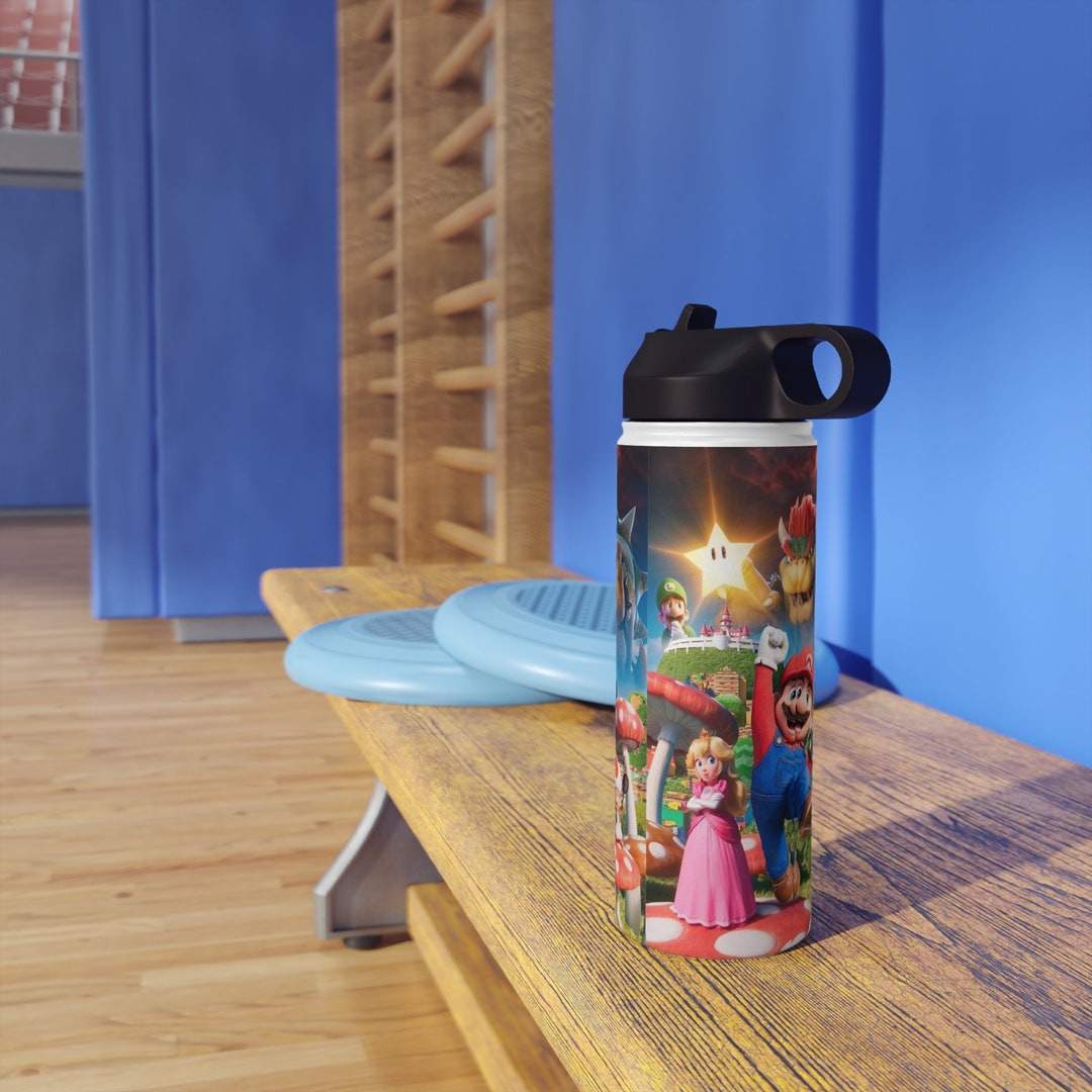Mario Stainless Steel Water Bottle - Etsy