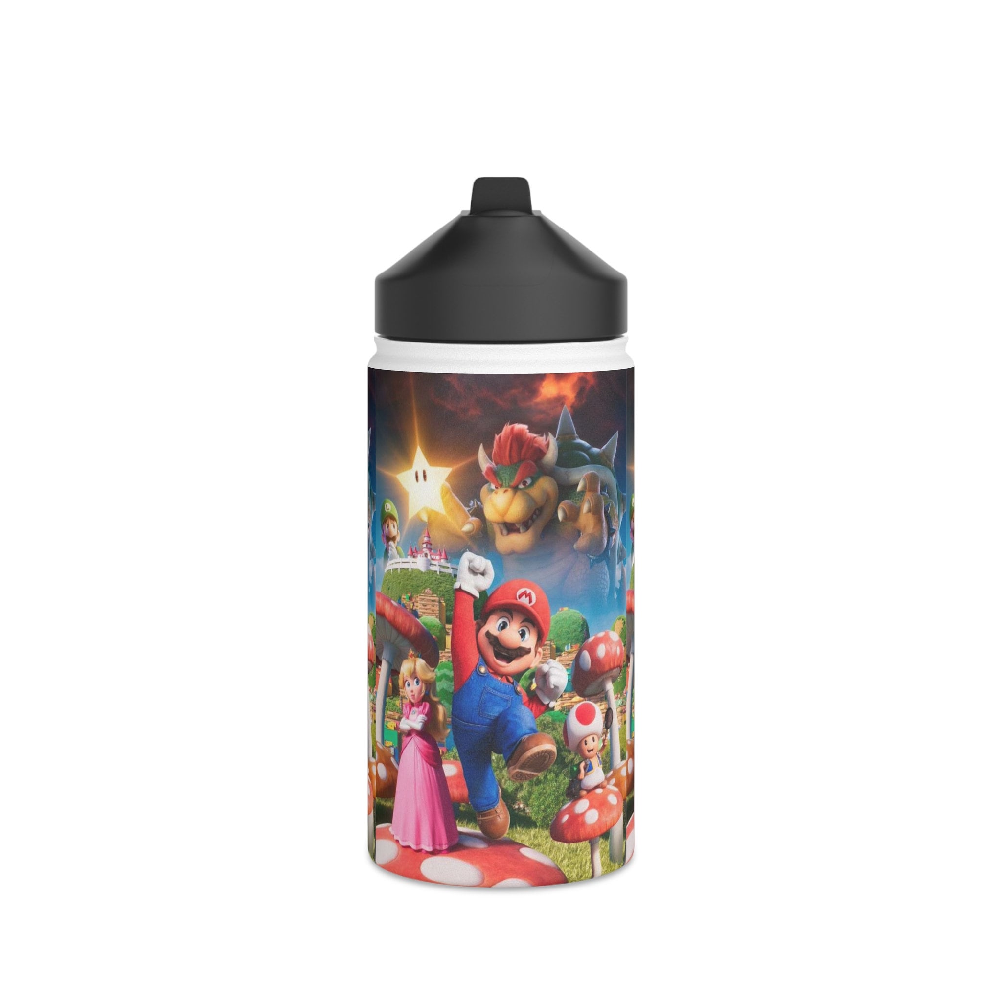 Mario Stainless Steel Water Bottle - Etsy