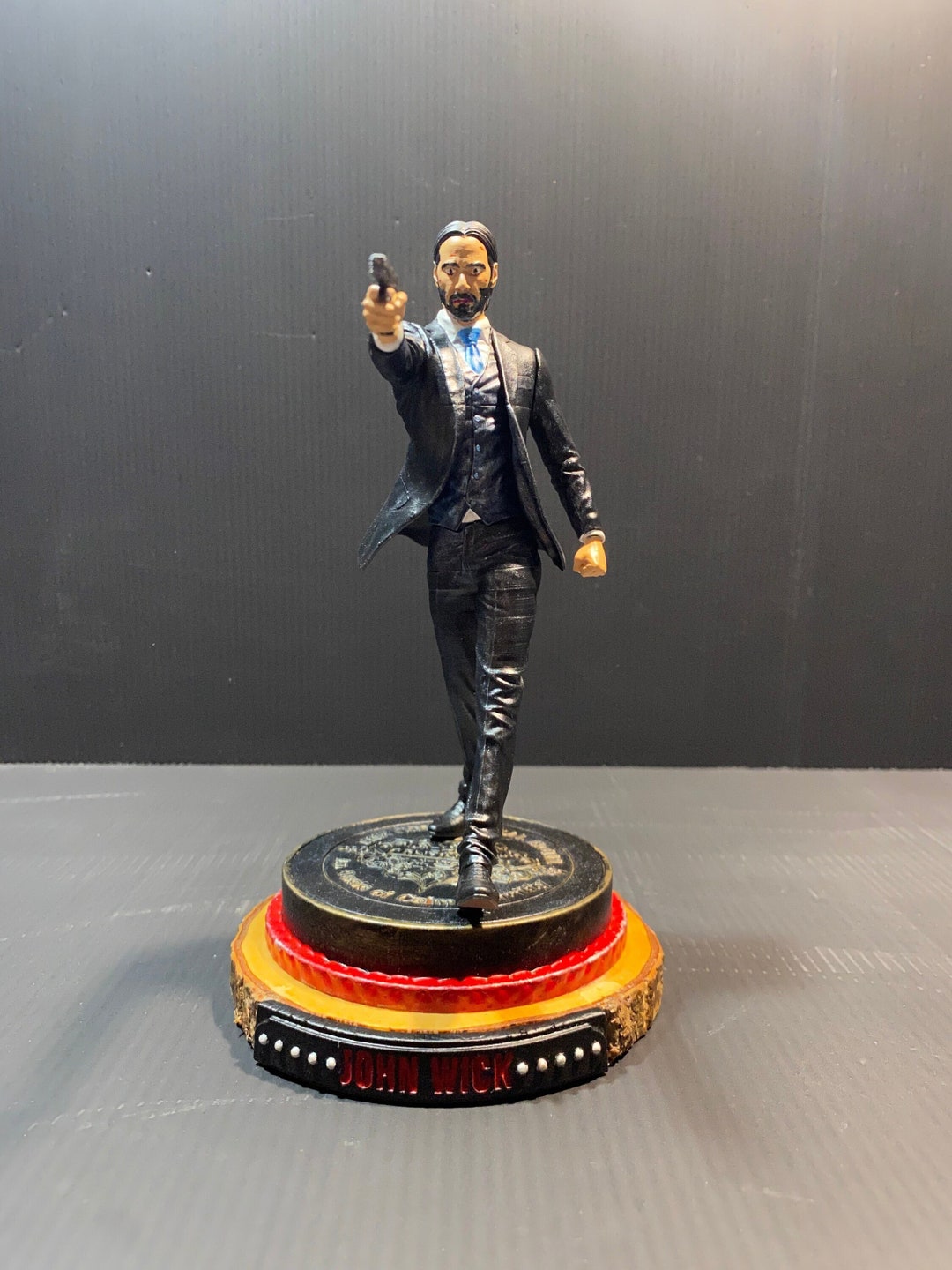 Keanu Reeves John Wick Figurine 3D Printed Resin Hand-painted - Etsy