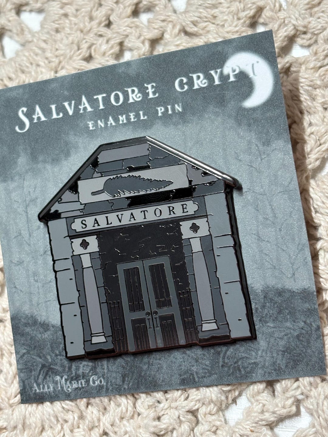 Salvatore Crypt Enamel Pin 2x2 Inches Hard Enamel | the Vampire Diaries ...