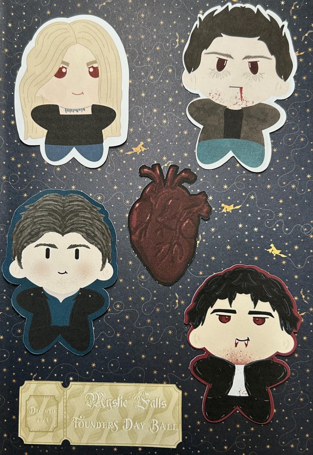 TVD Chibi Stickers Salvatore Brothers the Vampire Diaries TVD TVDU ...