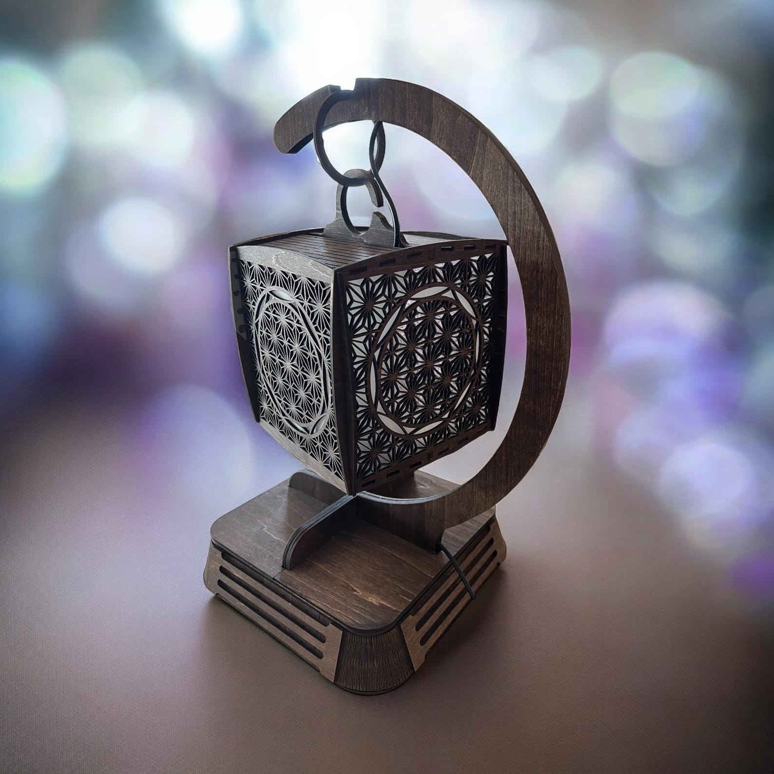Handcrafted Laser Cut USB Powered Table Lamp Portable - Etsy