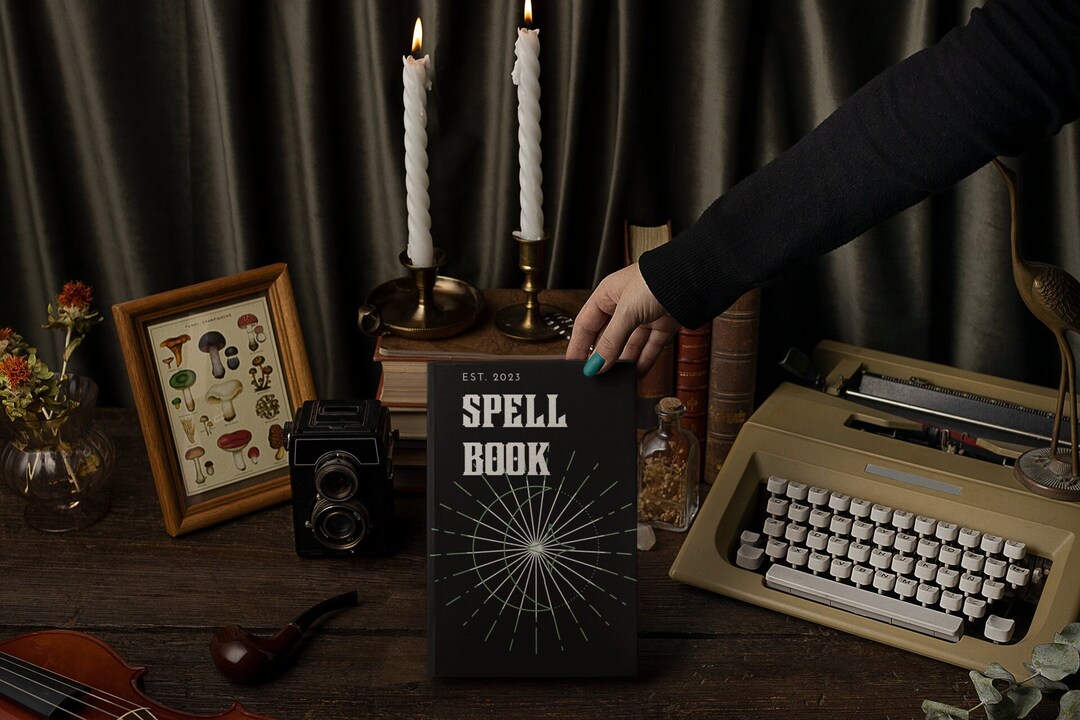 Spell Book Hardcover Journal - Cute Halloween Notebook - Spooky Spell ...