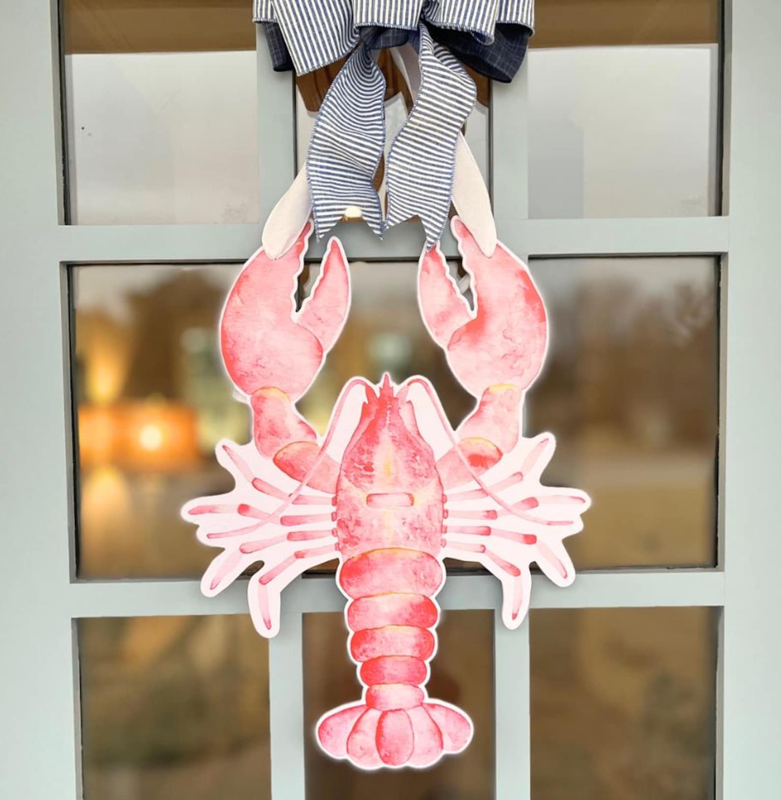 Crustacean Season- Door Hanger (wreath, Door Art, Yard Art, Crawfish ...