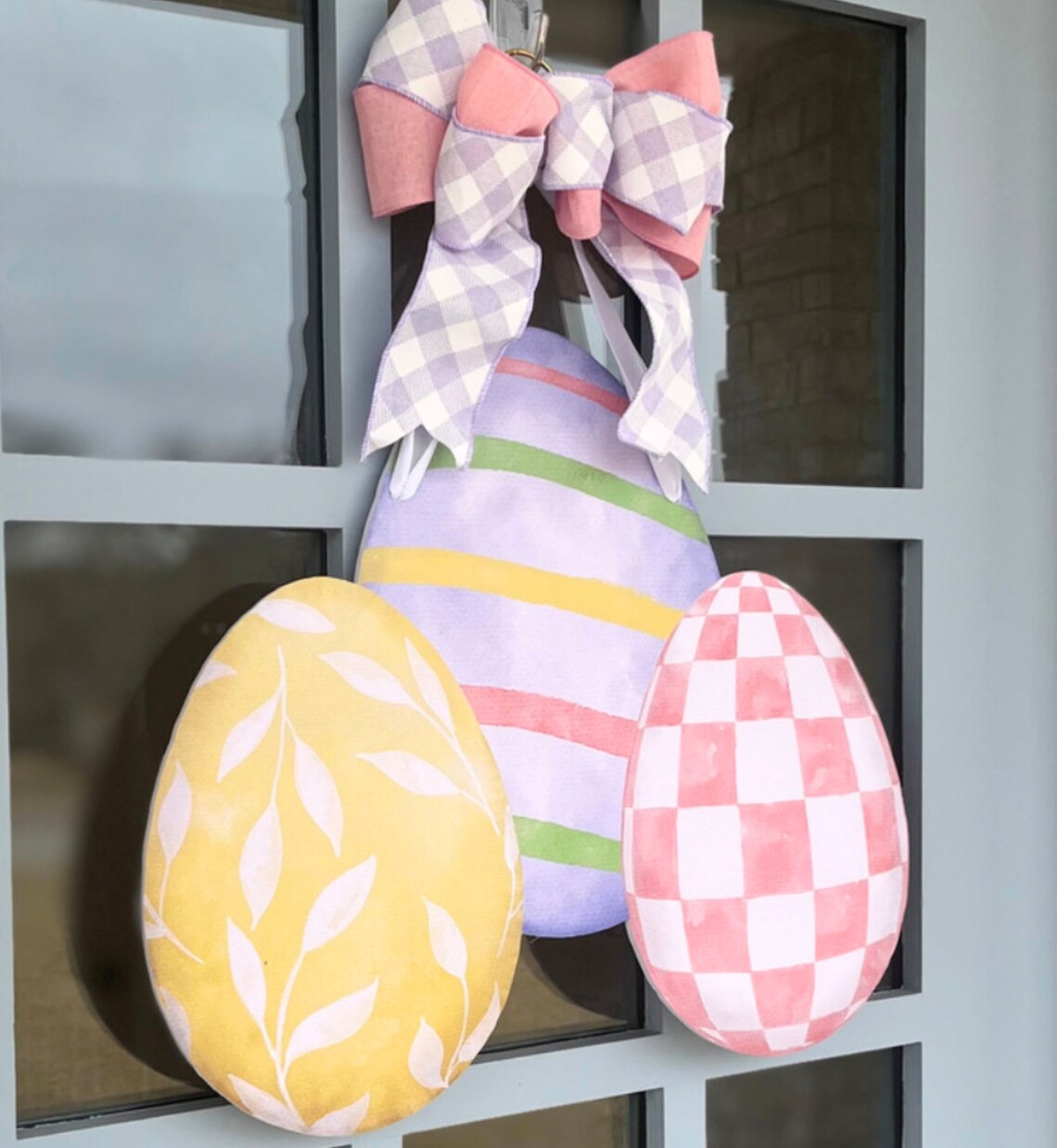 Watercolor Egg Trio- Door Hanger (easter, Spring, Watercolor ...