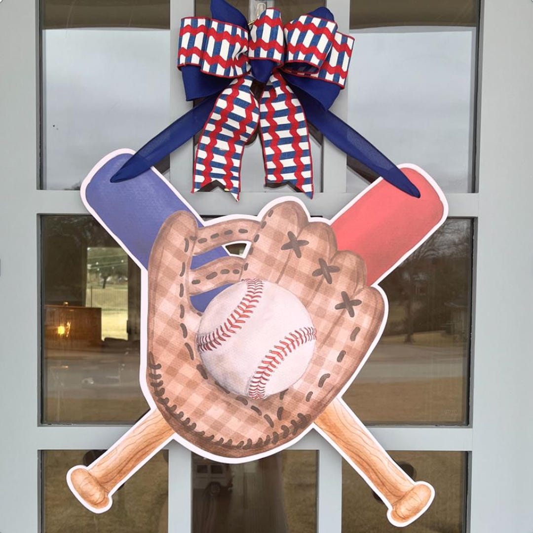 Play Ball (blue and Red)- Door Hanger (rangers, Texas Rangers, Yard Art ...