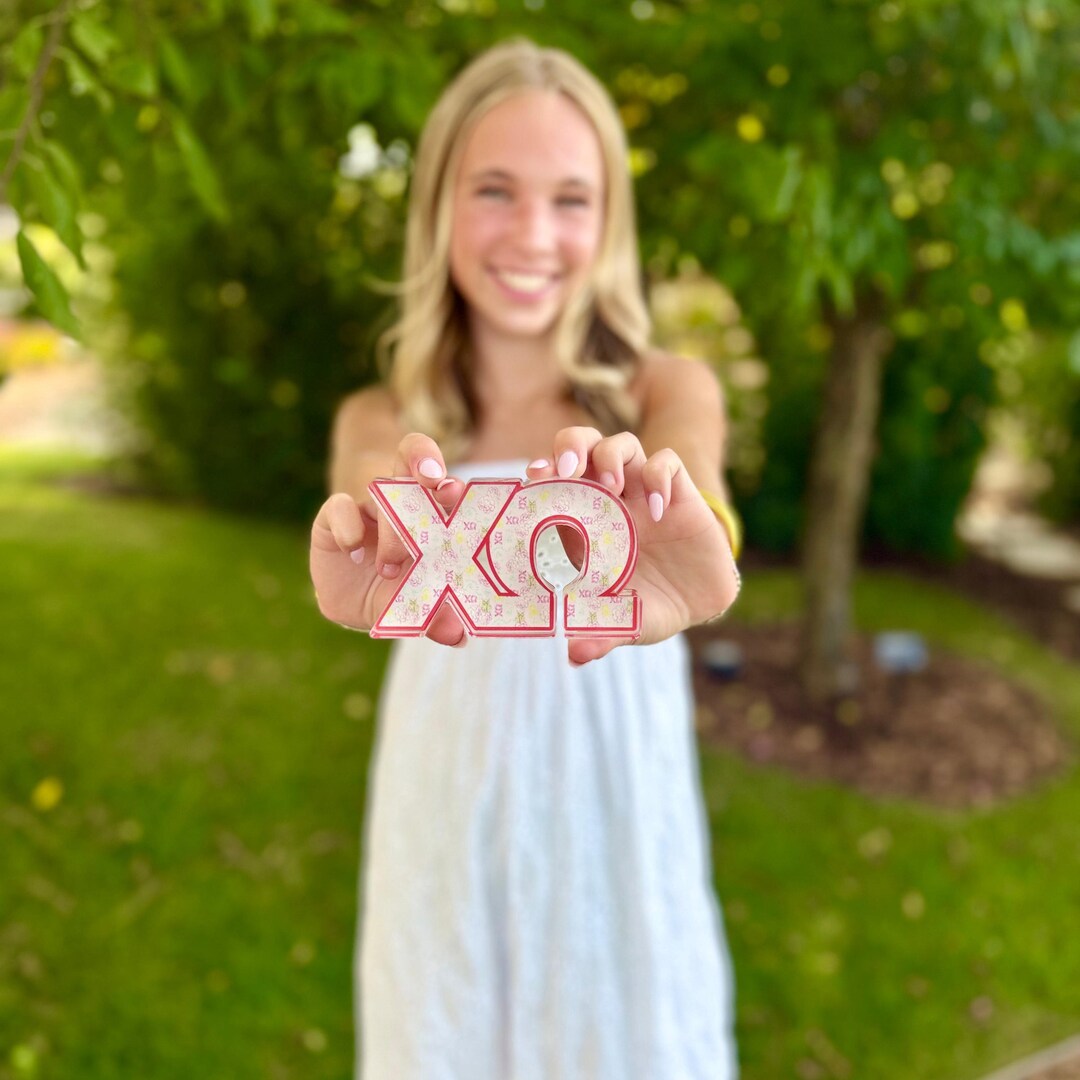 Chi Omega Acrylic Shelf Decor - Etsy