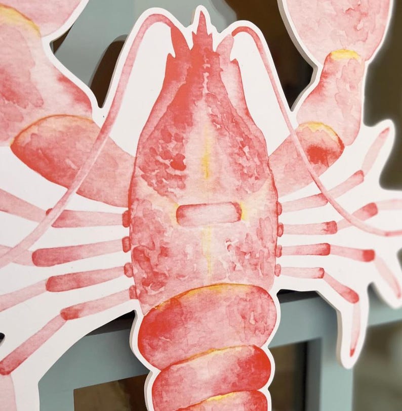 Crustacean Season- Door Hanger (wreath, Door Art, Yard Art, Crawfish ...