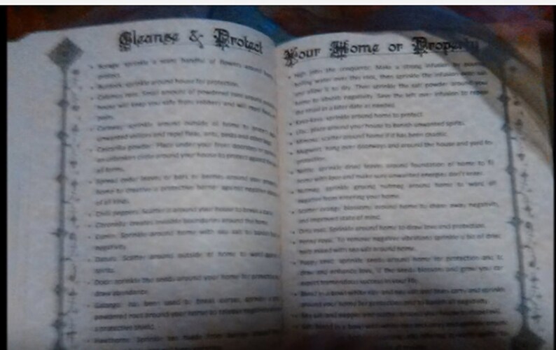 104pgs SPELL PAGES for Traveling Book of Shadows Witches Spell Book ...