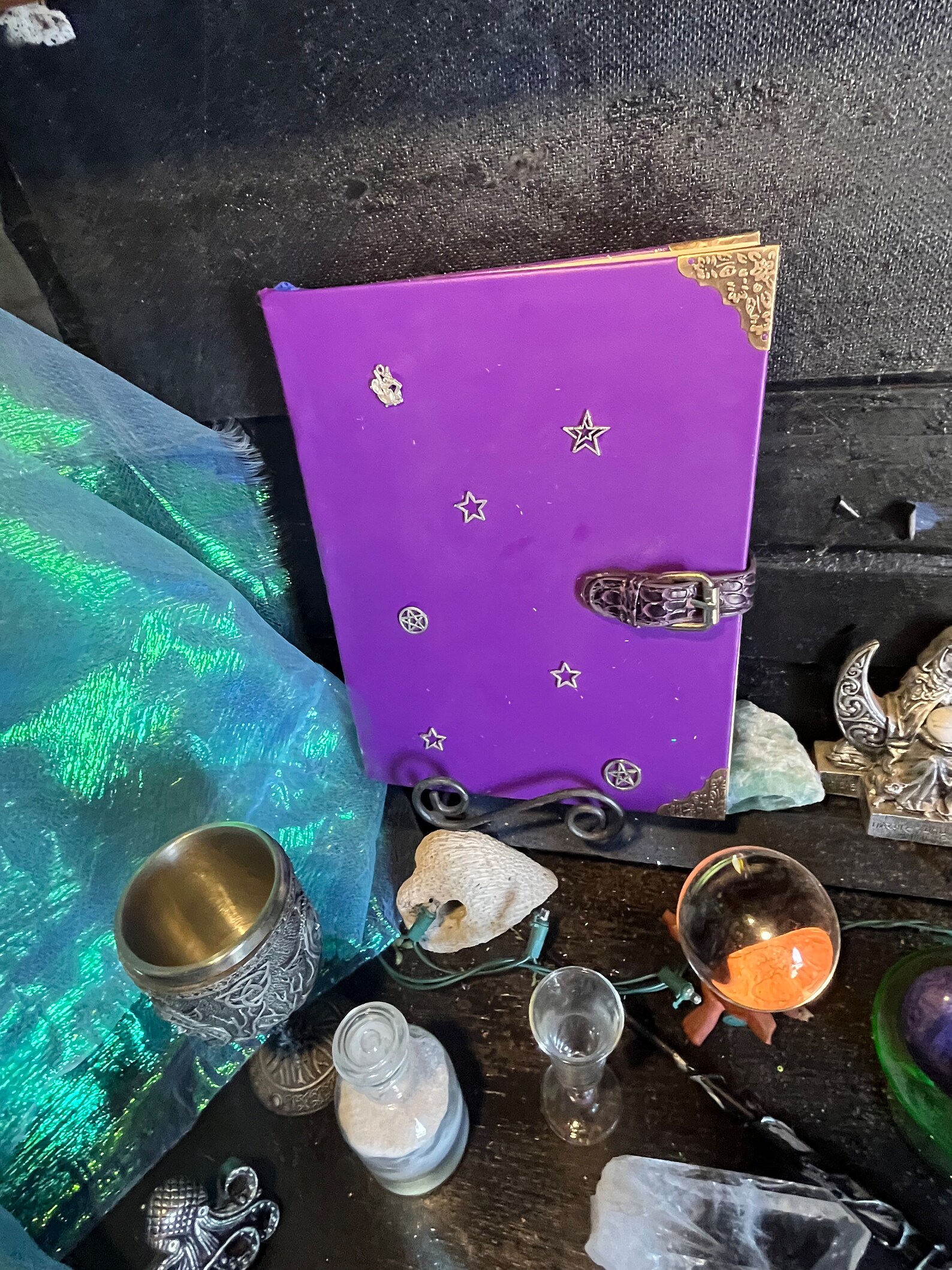 Book of Shadows Handmade One-of-king Purple REAL Witches Spell Book Wicca - Etsy