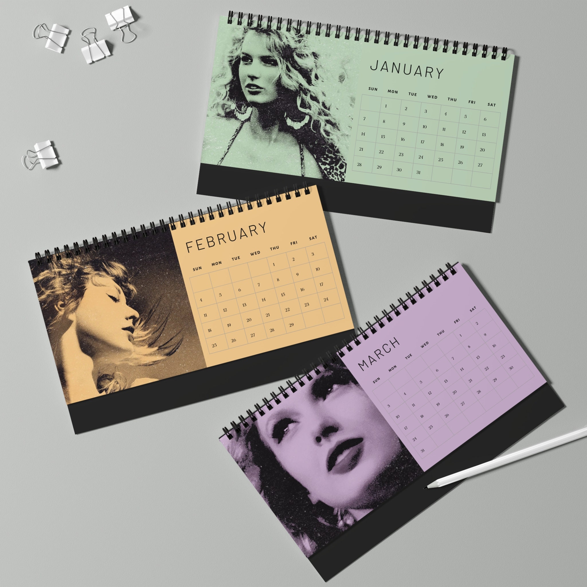 2024 Era Desk Calendar The Eras Tour Etsy