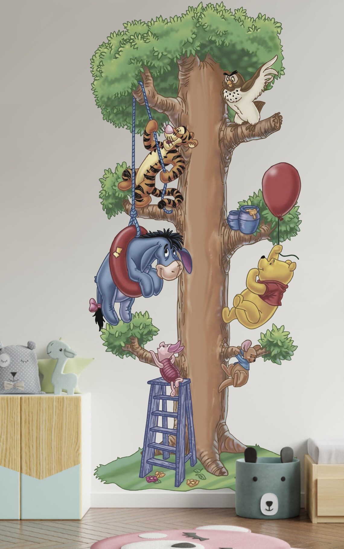 Removable Winnie the Pooh With Friends Wall Decals and Murals - Etsy