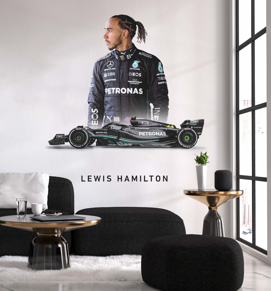 Lewis Hamilton Formula One Car Wall Decal Racing Champion Wall Mural ...