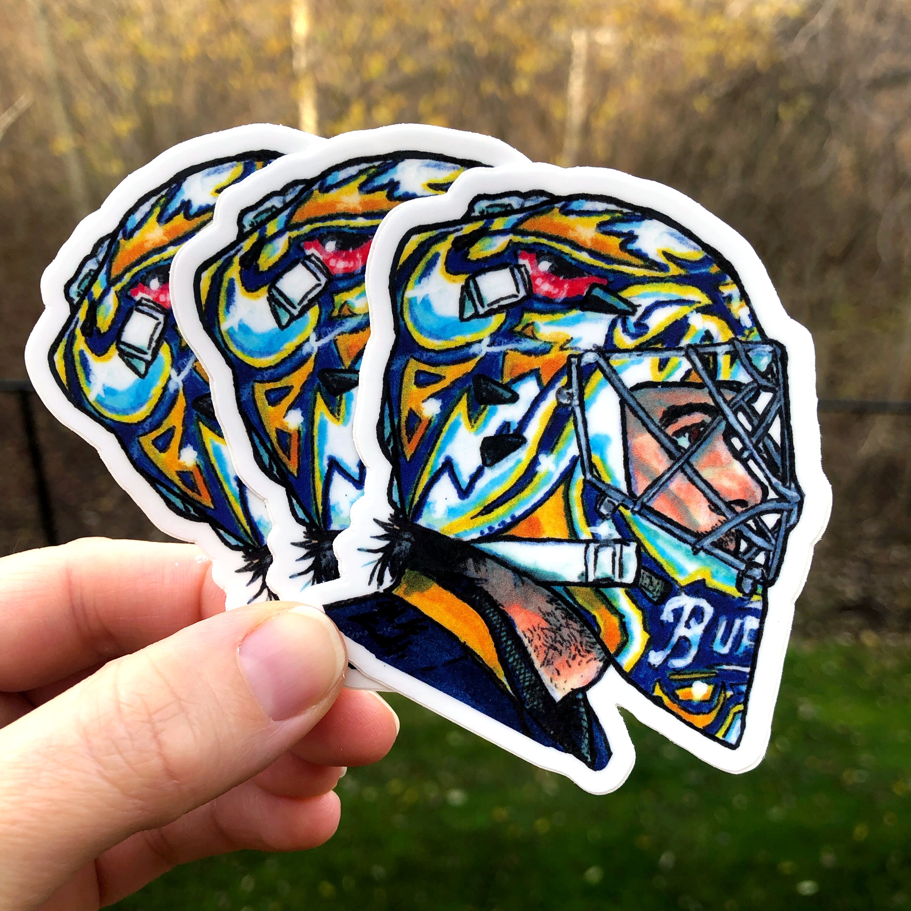 Ryan Miller Goalie Vinyl Sticker! Buffalo Hockey Fanatics Unite! - Etsy
