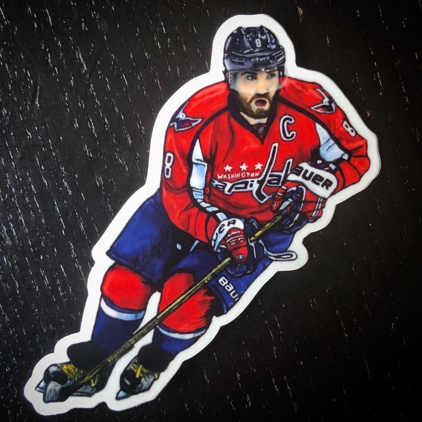 Alexander Ovechkin Vinyl Sticker, Washington Hockey, Ovi - Etsy