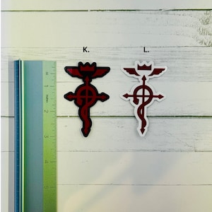 FMA Stickers - Vinyl Die-cut Stickers - Fullmetal Alchemist / Fullmetal ...