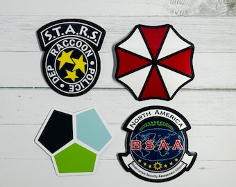 Resident Evil Sticker Sheet Horror Puzzle Game Stickers Umbrella ...