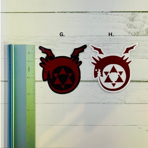 FMA Stickers - Vinyl Die-cut Stickers - Fullmetal Alchemist / Fullmetal ...