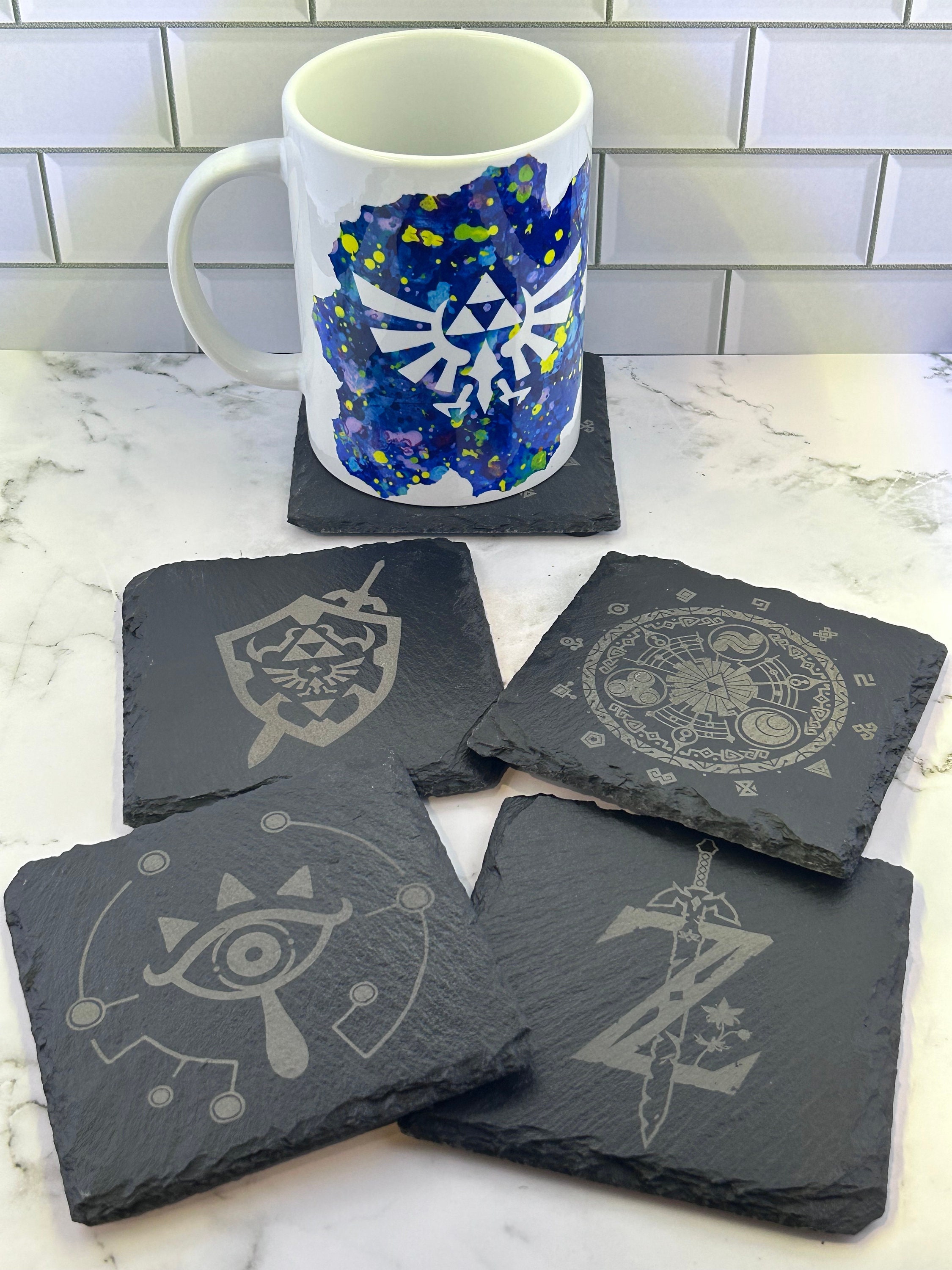 Zelda Coasters Laser Engraved Slate Coaster Set and - Etsy