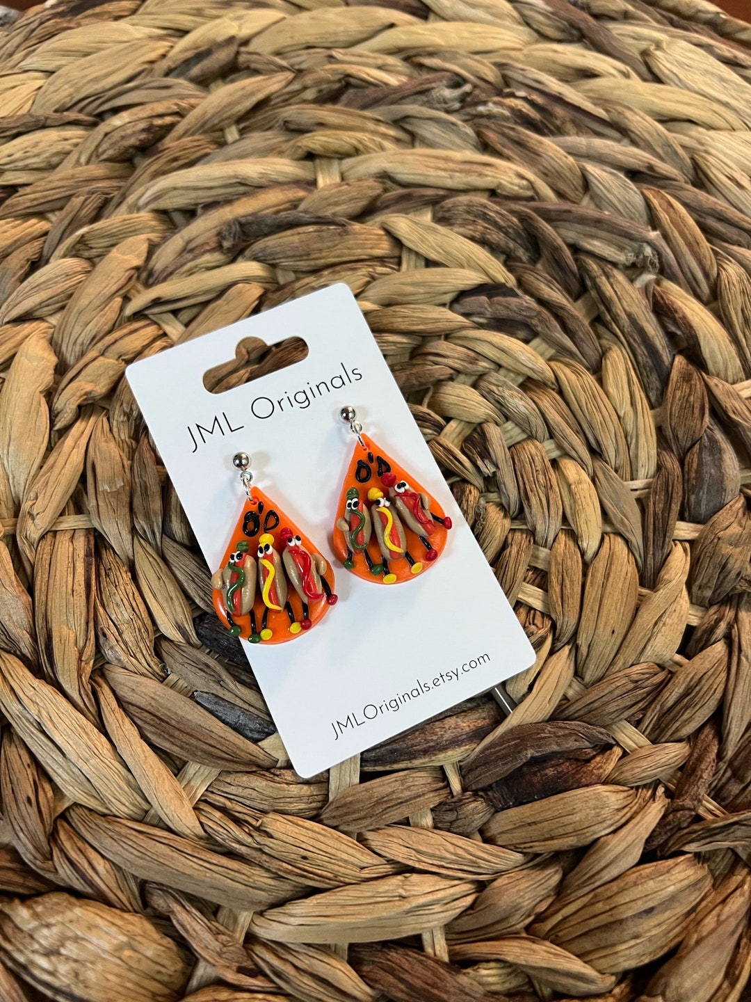 Baltimore Orioles Hot Dog Race Earrings - Etsy