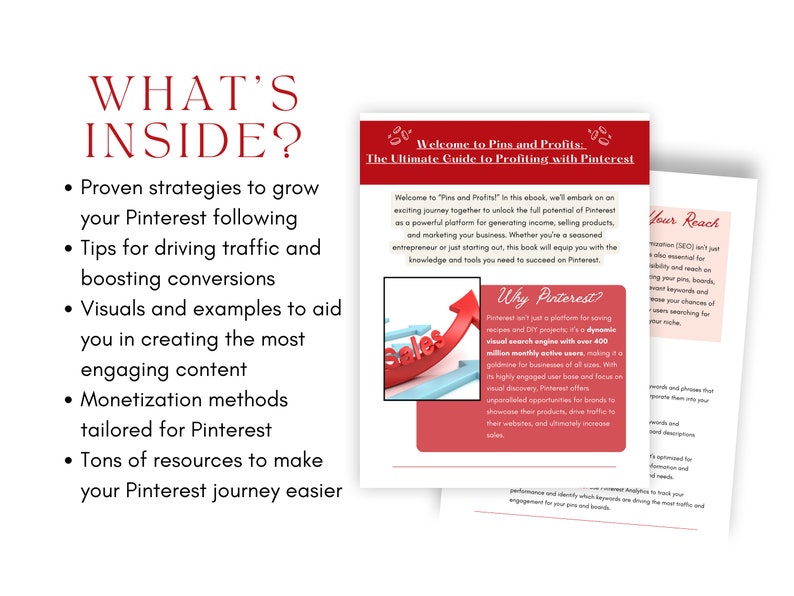 Pinterest Marketing Guide: Pins and Profits (digital Download) - Etsy
