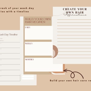 Natural Hair Care Planner & Workbook: Goodnotes Compatible (digital ...