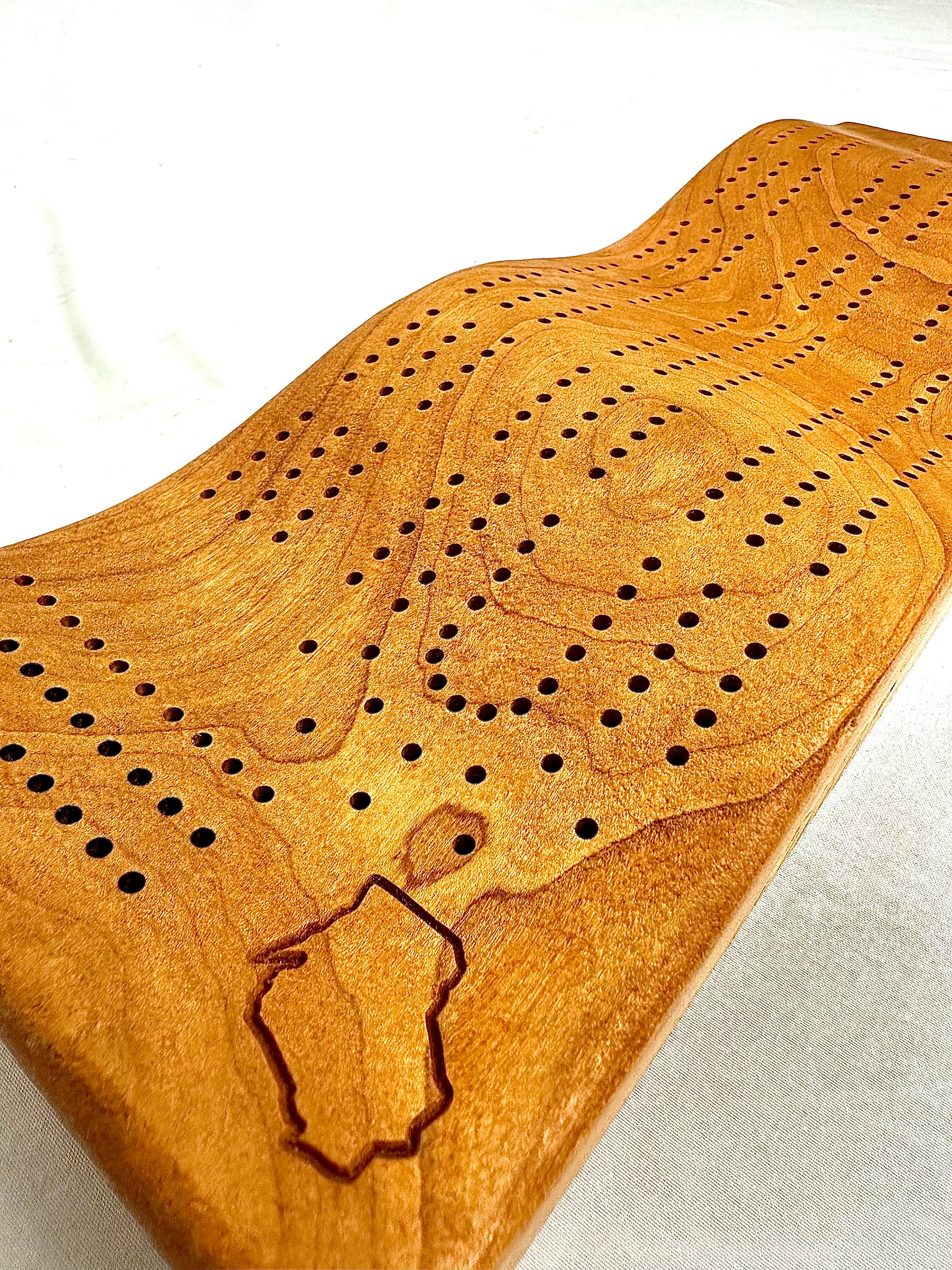 Personalized Cribbage Board, Wood Anniversary Gift, Custom Cribbage ...