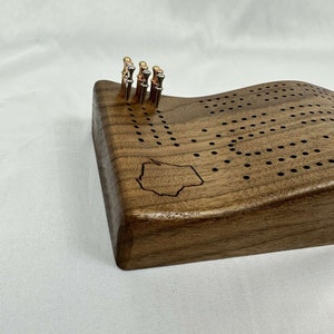 Personalized Cribbage Board, Wood Anniversary Gift, Custom Cribbage Board, Engraved Cribbage ...