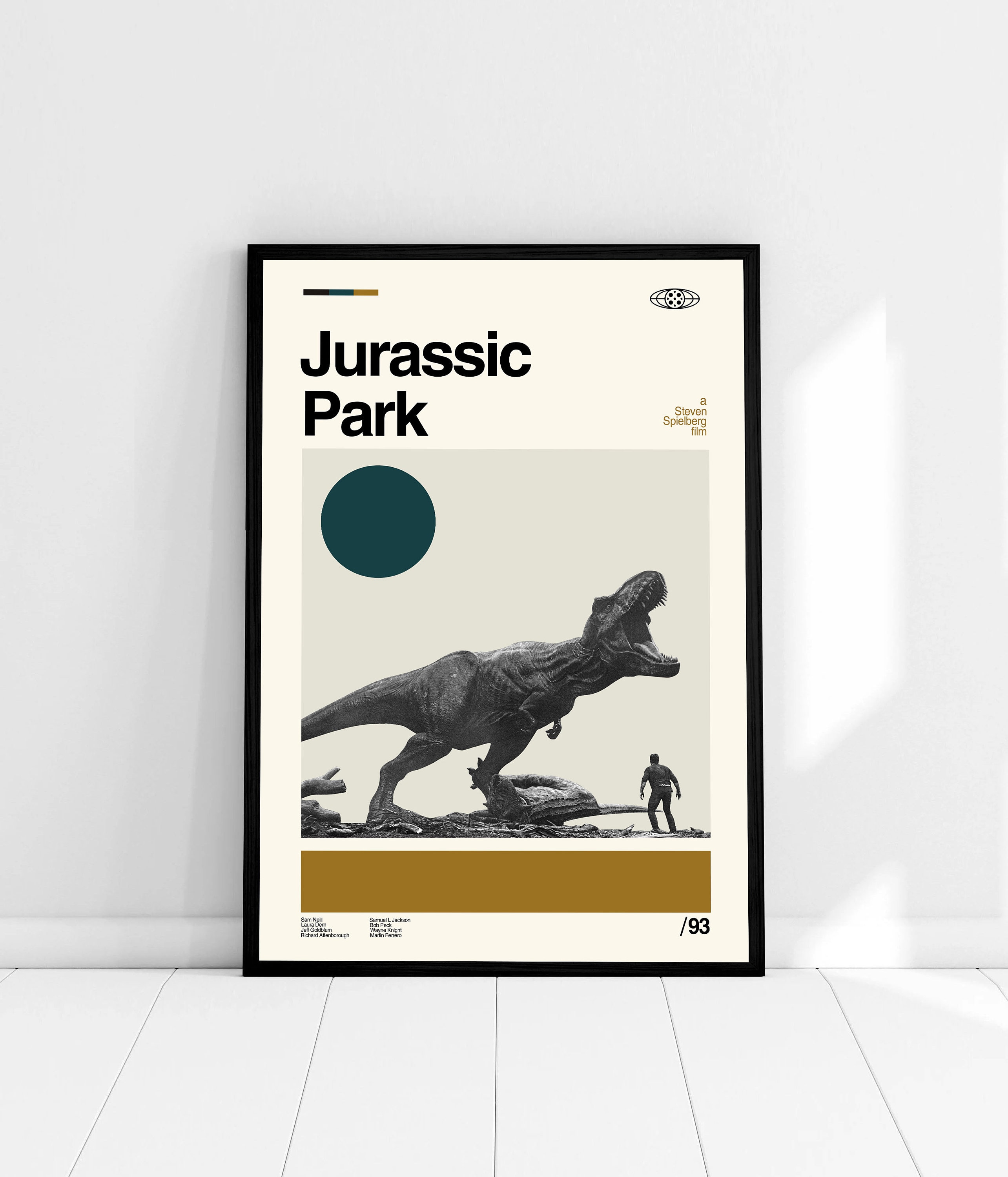Jurassic Park Movie Poster - Retro Movie Poster sold by CharliJones ...