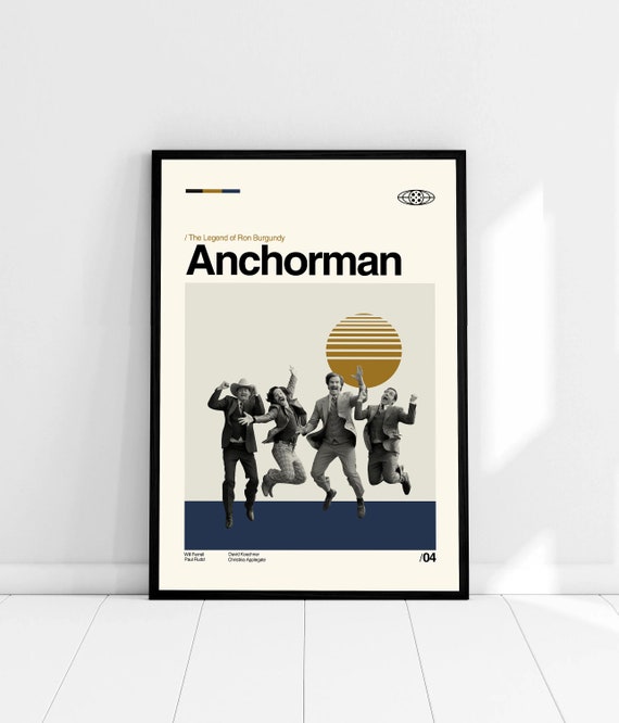 Anchorman 2 Minimalist Poster