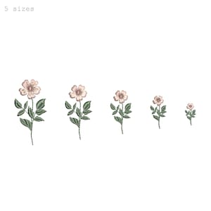 18 Small Flower Machine Embroidery Designs, Mini Floral Botanical ...